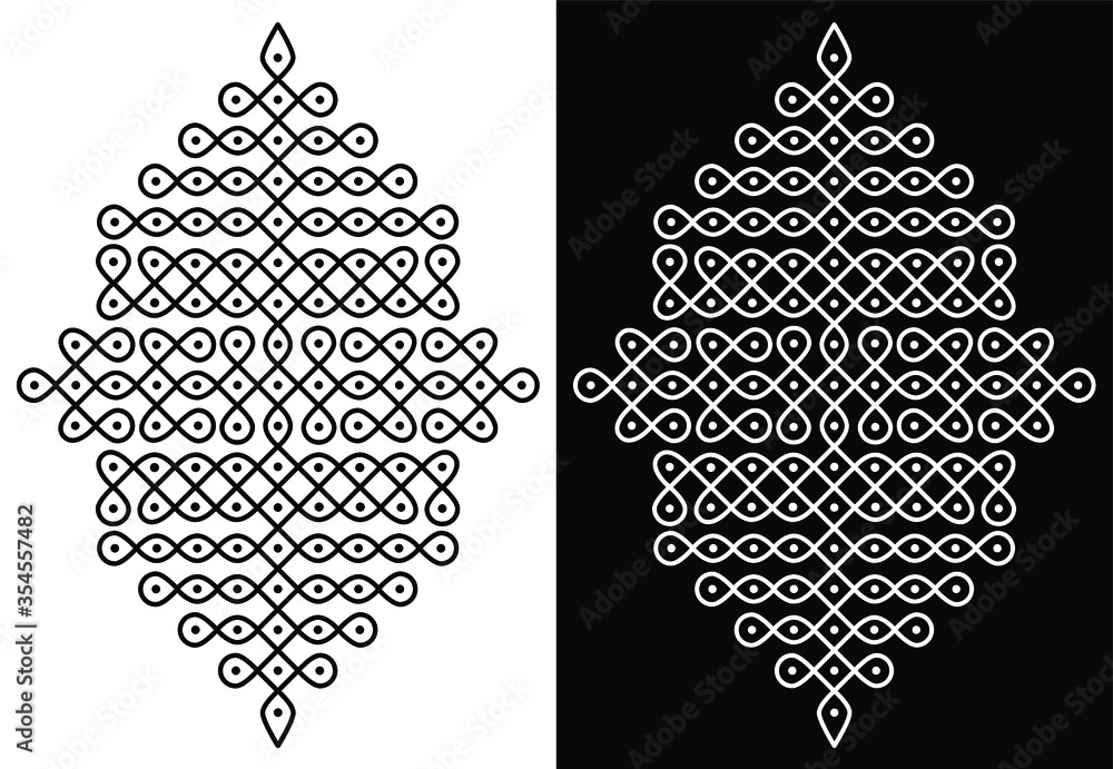 Circles, Squares and dots - Indian Traditional and cultural Rangoli ...
