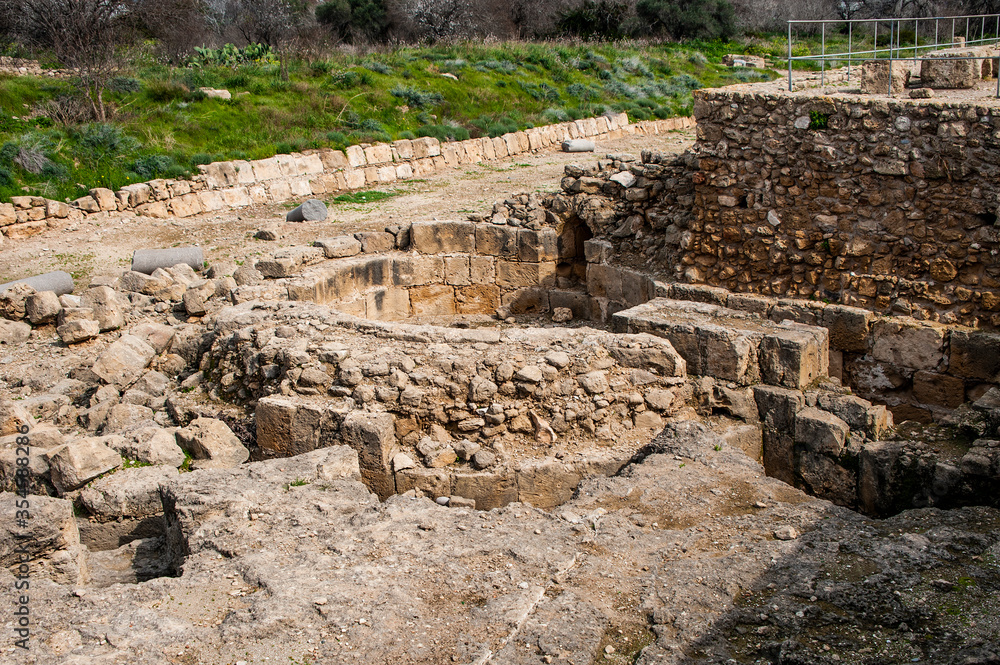 The 7th-century Byzantine fortress in Paphos was improved by the ...