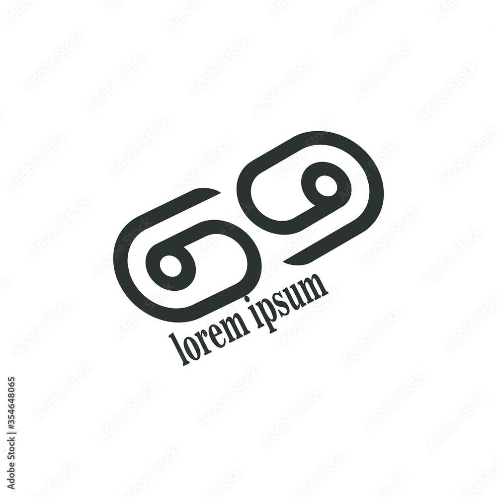 sixty nine logo vector design illustration. logo icon symbol and ...