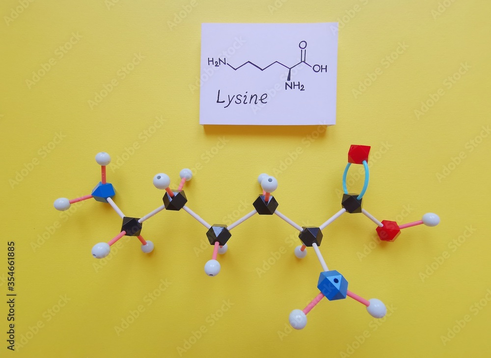 Molecular structure model and structural chemical formula of essential ...