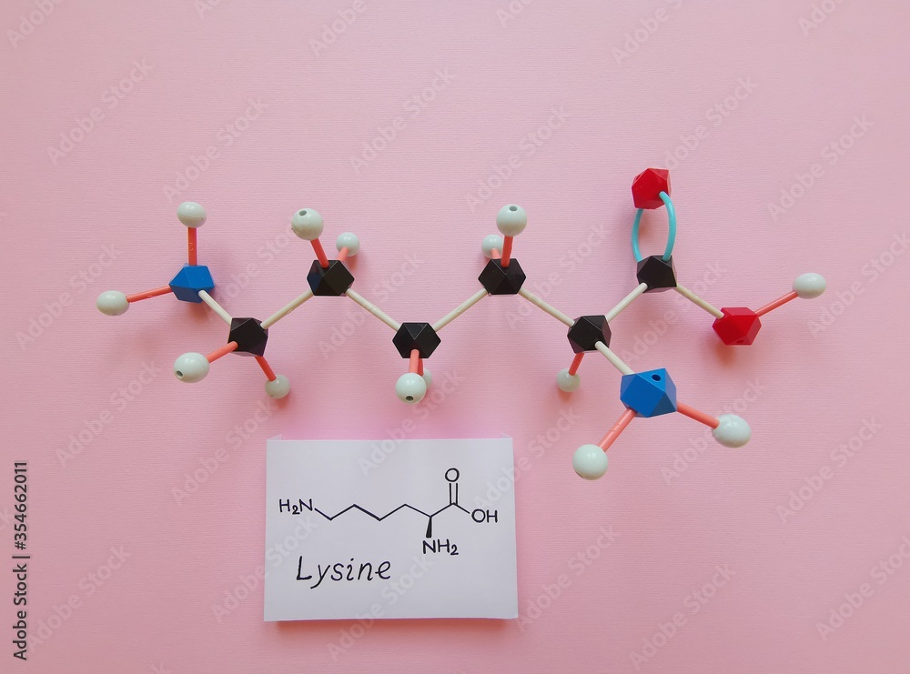 Molecular structure model and structural chemical formula of essential ...