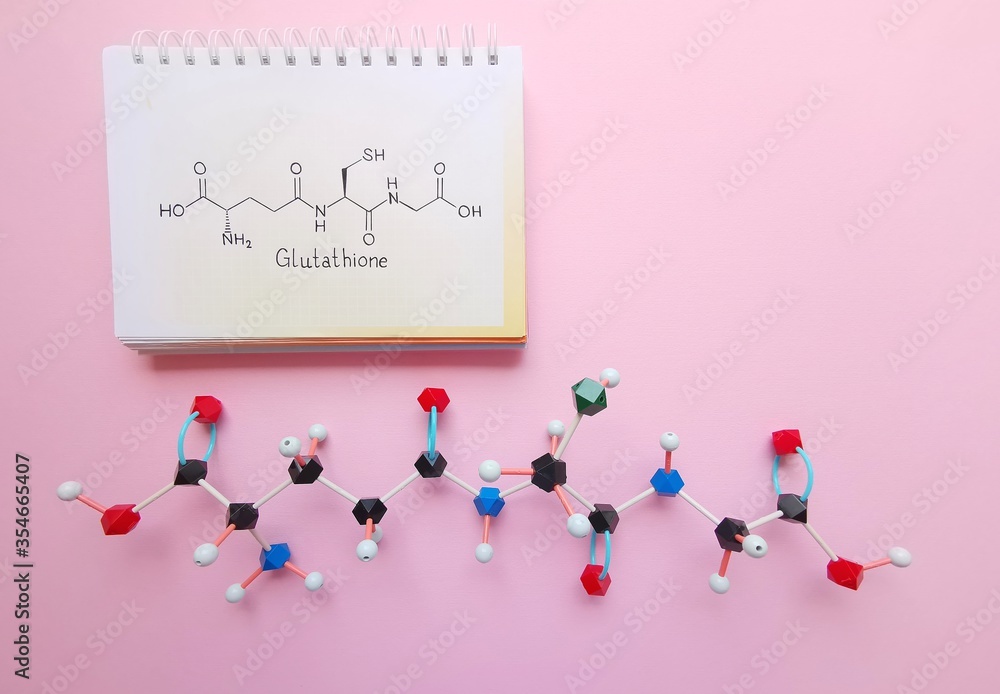 Molecular structure model and structural chemical formula of ...