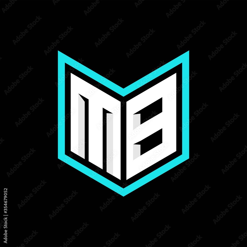 MB initial logo monogram designs modern templates. Stock Vector | Adobe ...