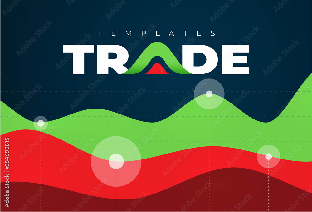 Trade diagram logo financial graph Stock Vector | Adobe Stock