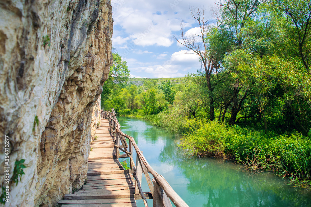 Iskar Panega Geopark along the Gold Panega River near Lukovit, Bulgaria ...