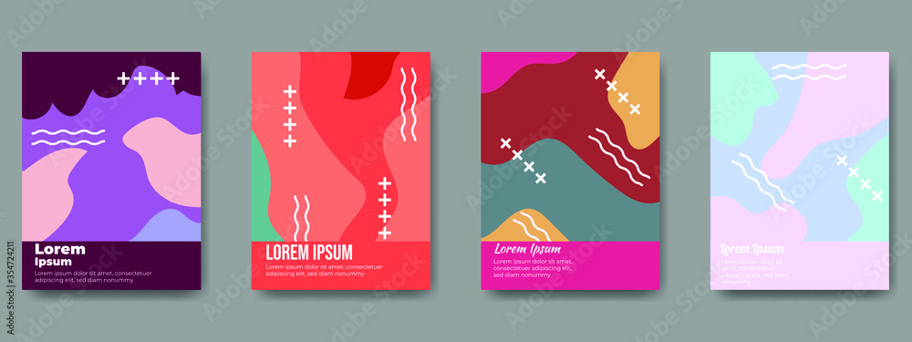 Abstract geometric pattern background for business brochure cover ...