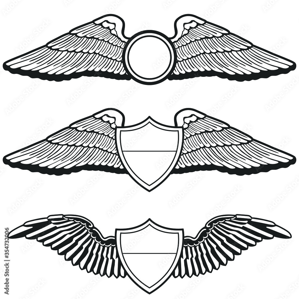 Aviation Wings Clip Art