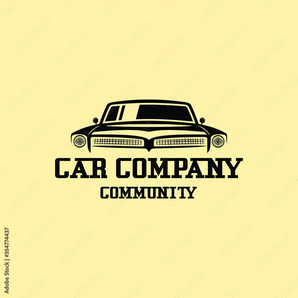 Classic/vintage car vector design inspiration. Auto car logo design ...