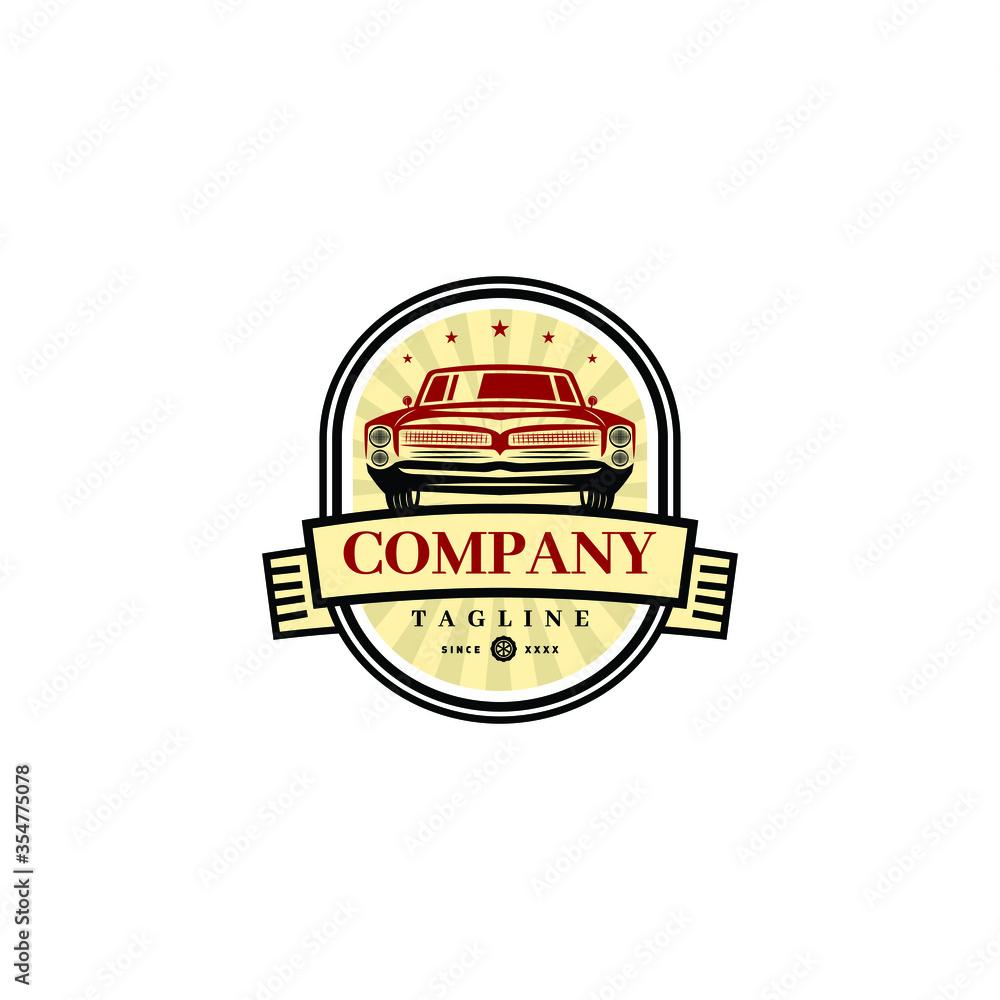 Classic/vintage car vector design inspiration. Auto car logo design ...