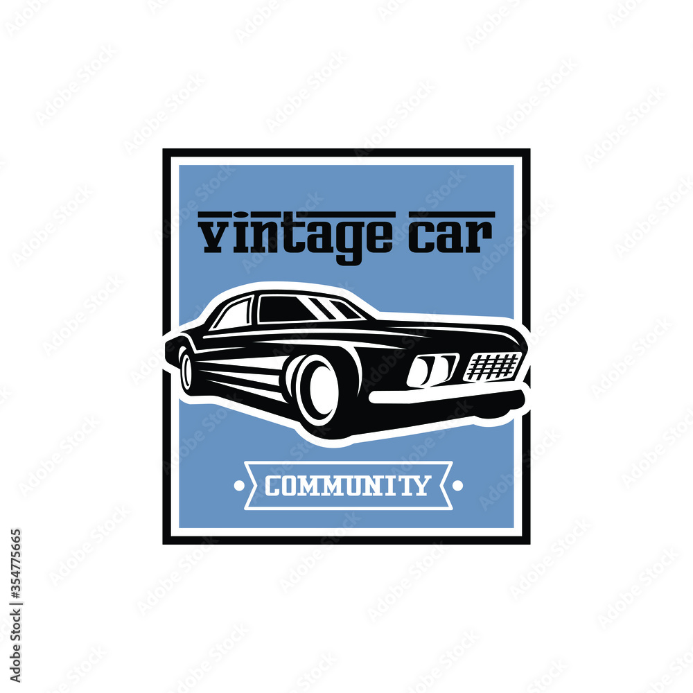 Classic/vintage car vector design inspiration. Auto car logo design ...