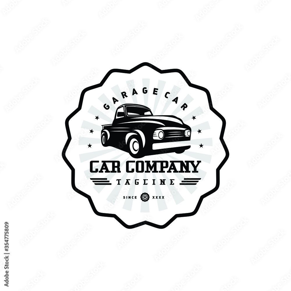 Classic/vintage car vector design inspiration. Auto car logo design ...