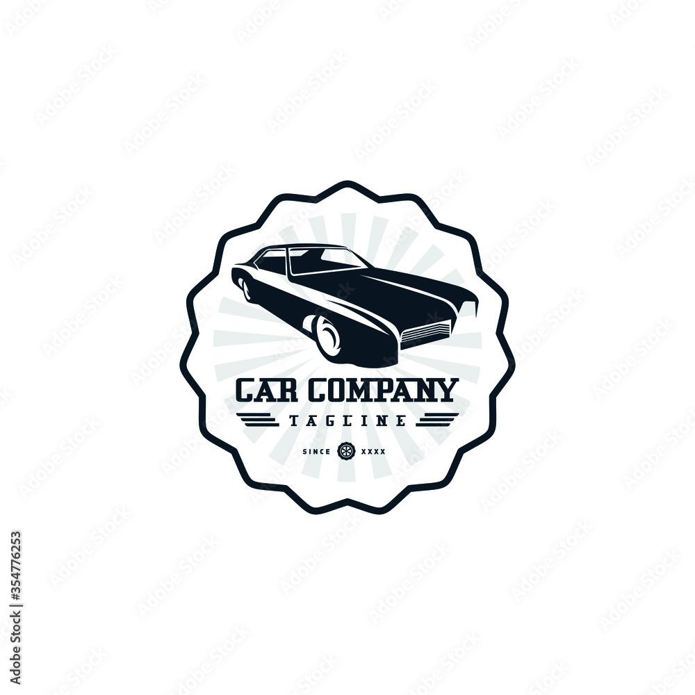 Classic/vintage car vector design inspiration. Auto car logo design ...