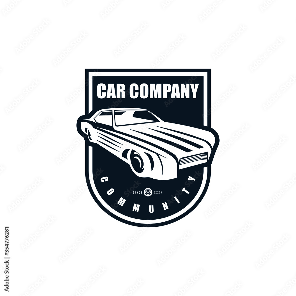 Classic/vintage car vector design inspiration. Auto car logo design ...