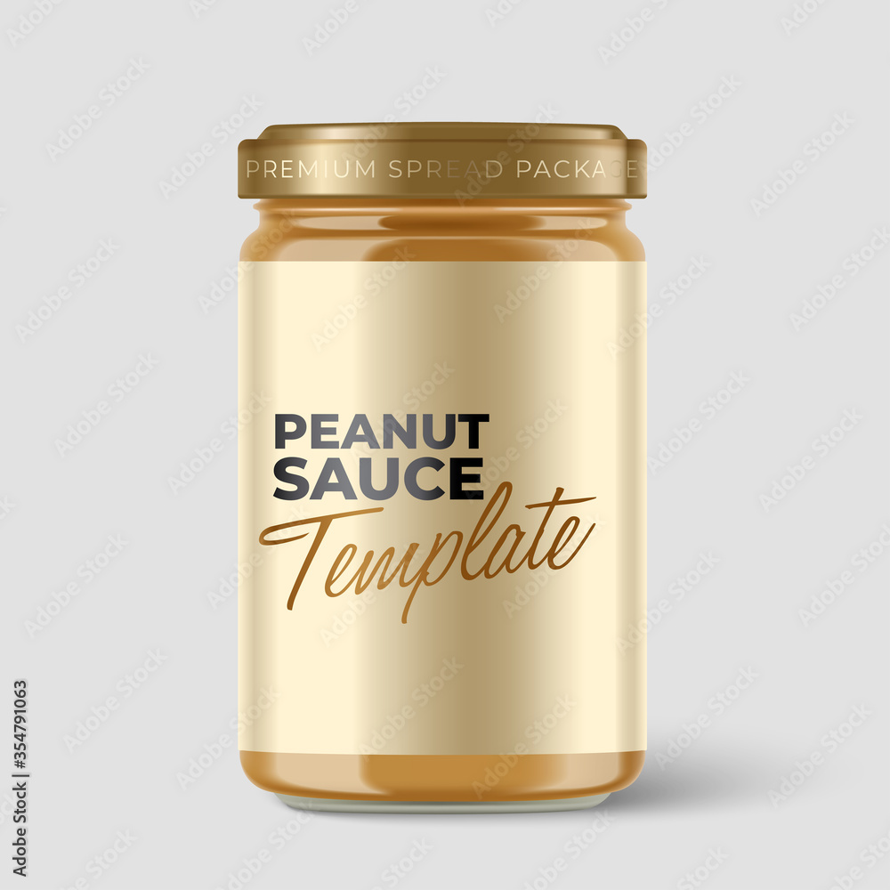 Jam Jar Collection : Premium glass container with label template ...