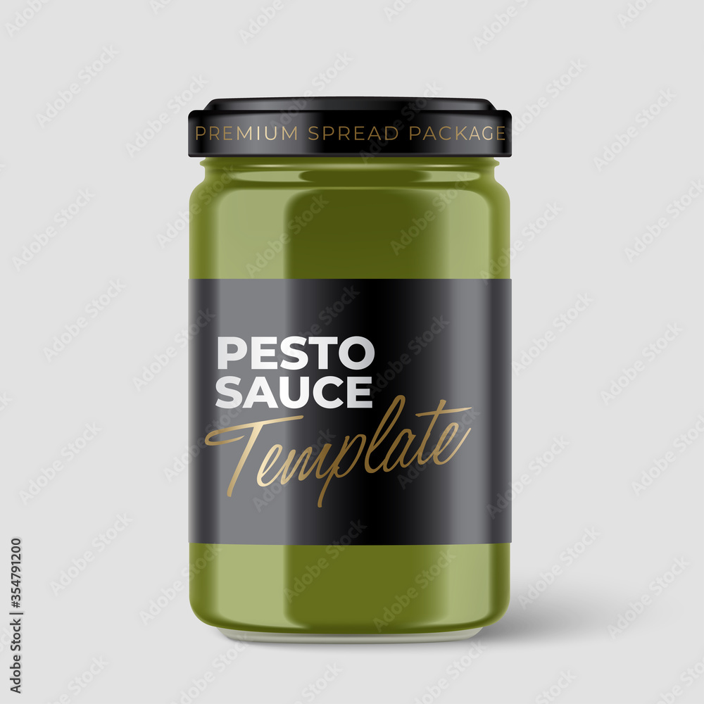 Jam Jar Collection : Premium glass container with label template ...