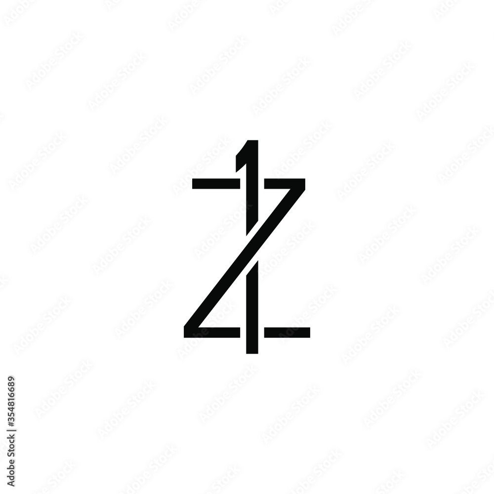 z1 letter original monogram logo design Stock Vector | Adobe Stock