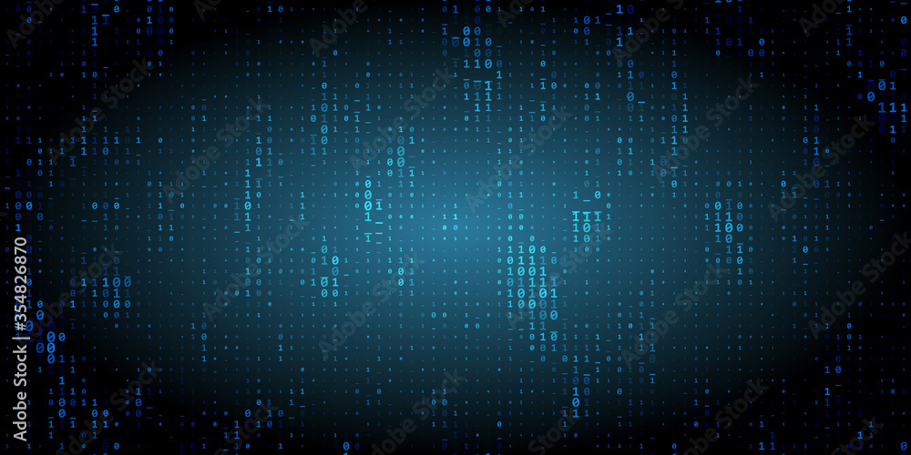 Abstract futuristic cyberspace background. Hacking programming data ...
