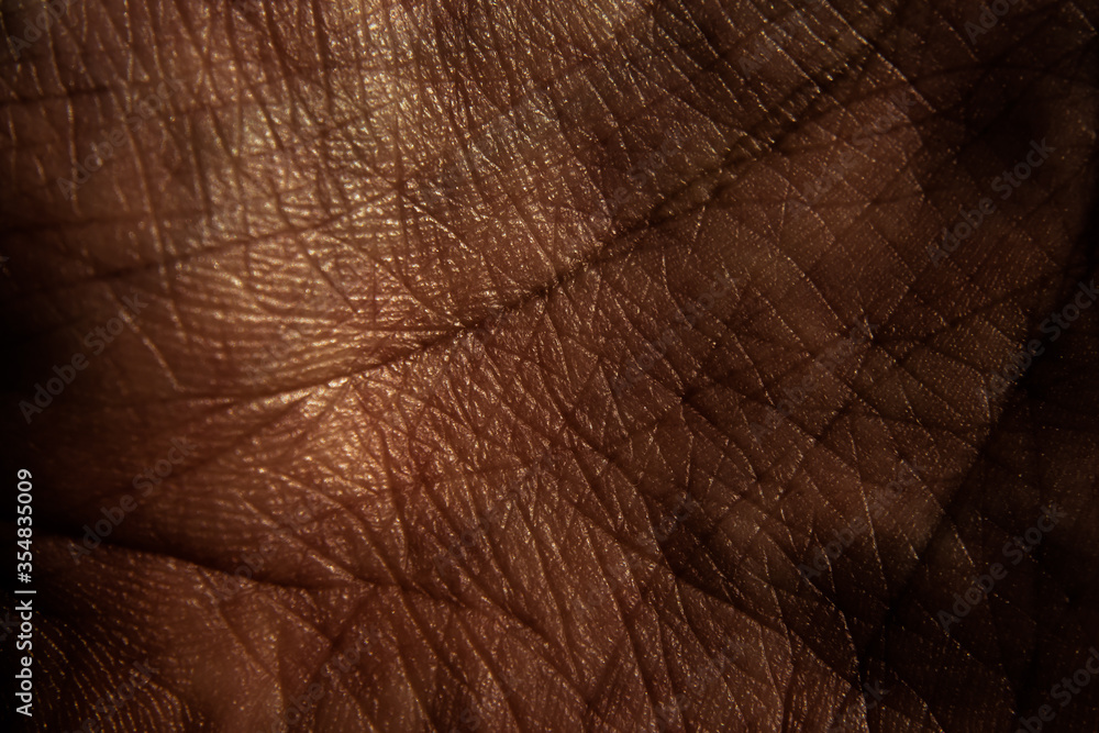 Black human palm skin texture background Stock Photo | Adobe Stock