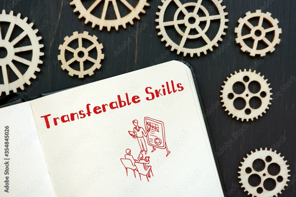 Business concept meaning Transferable Skills with phrase on the sheet ...