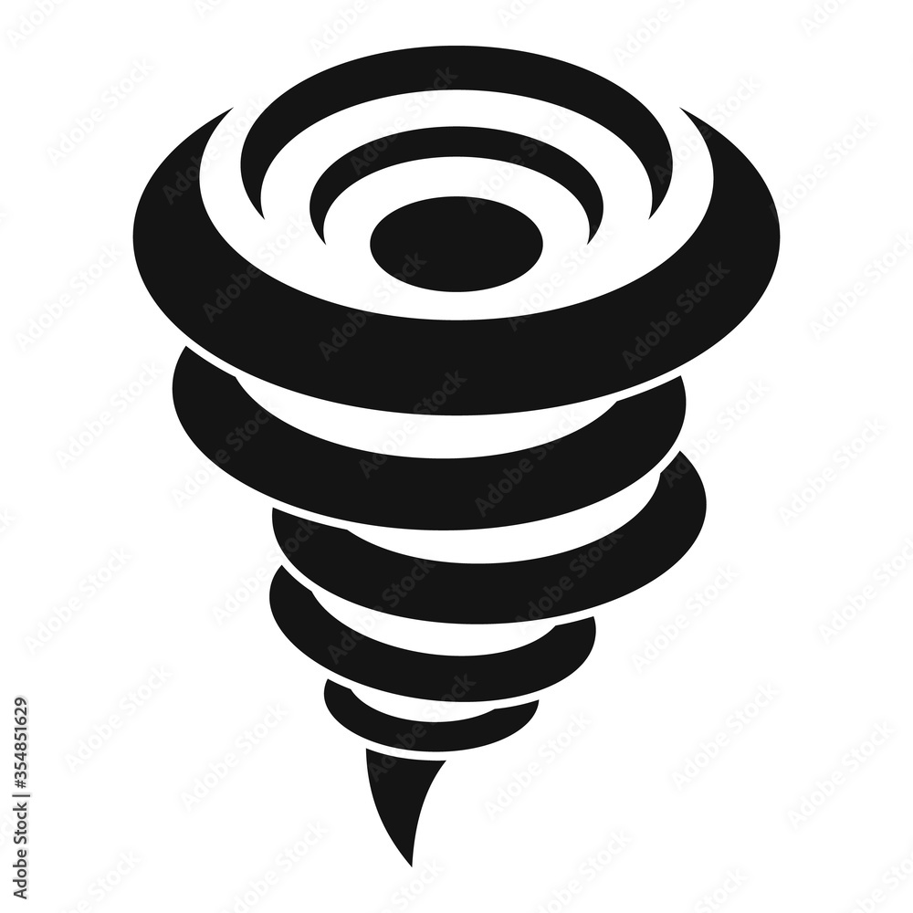 Whirlwind tornado icon. Simple illustration of whirlwind tornado vector ...