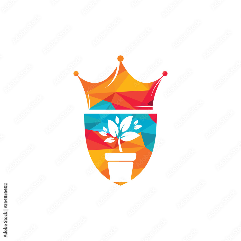 King garden vector logo design. King Natural and Organic Logo design ...