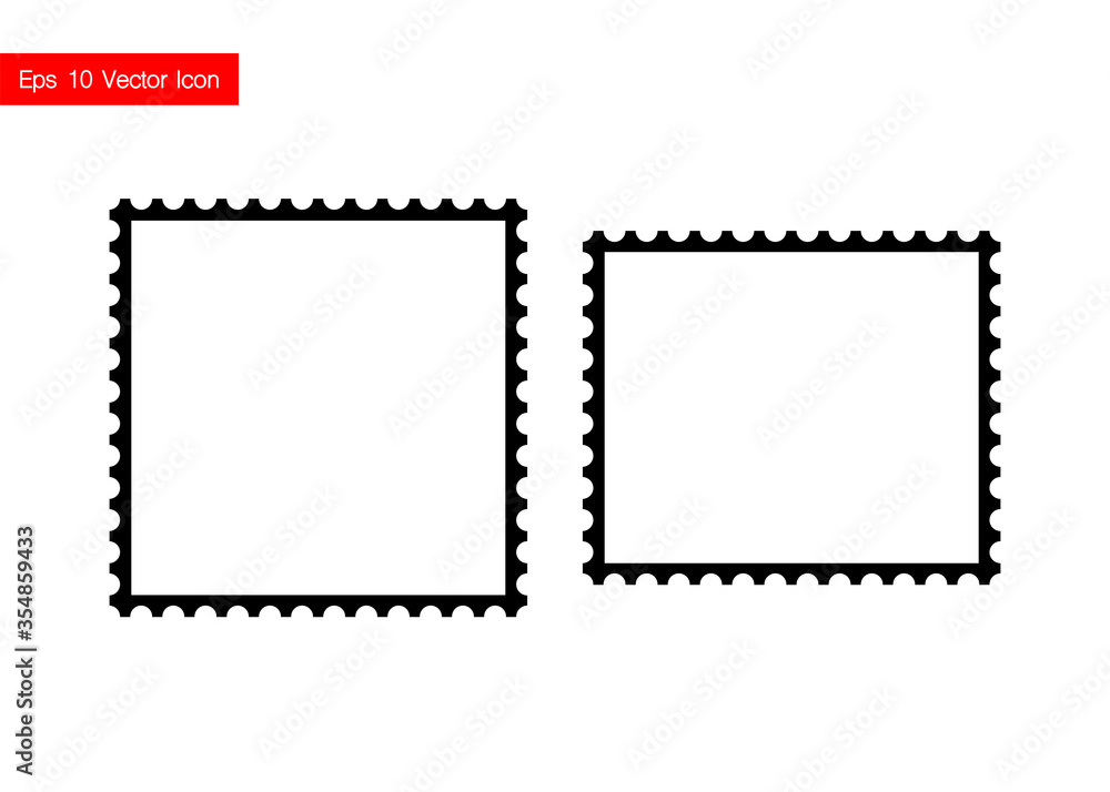 Two icons frames for something are depicted on a transparent background ...