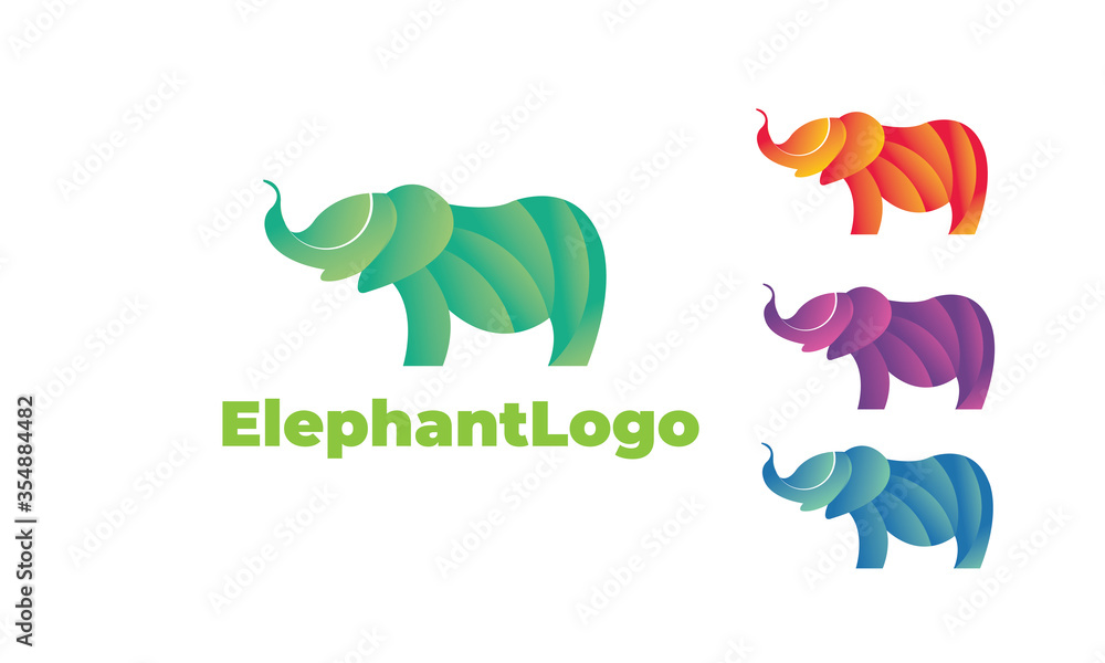 Elephant logo with modern style can for nature logo, animal logo ...