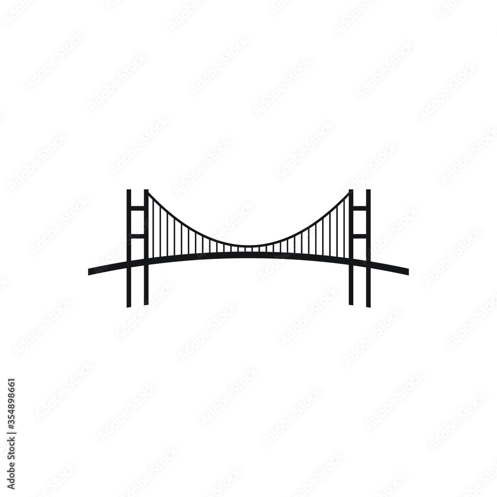 istanbul bridge icon vector Stock Vector | Adobe Stock