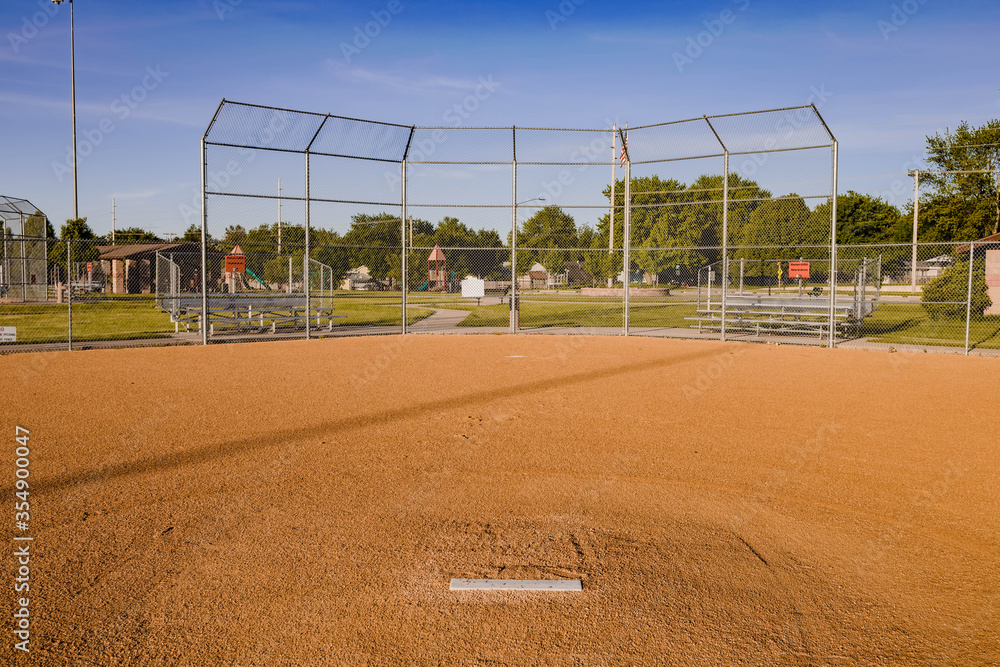 baseball diamond where games should be played but now only has ...