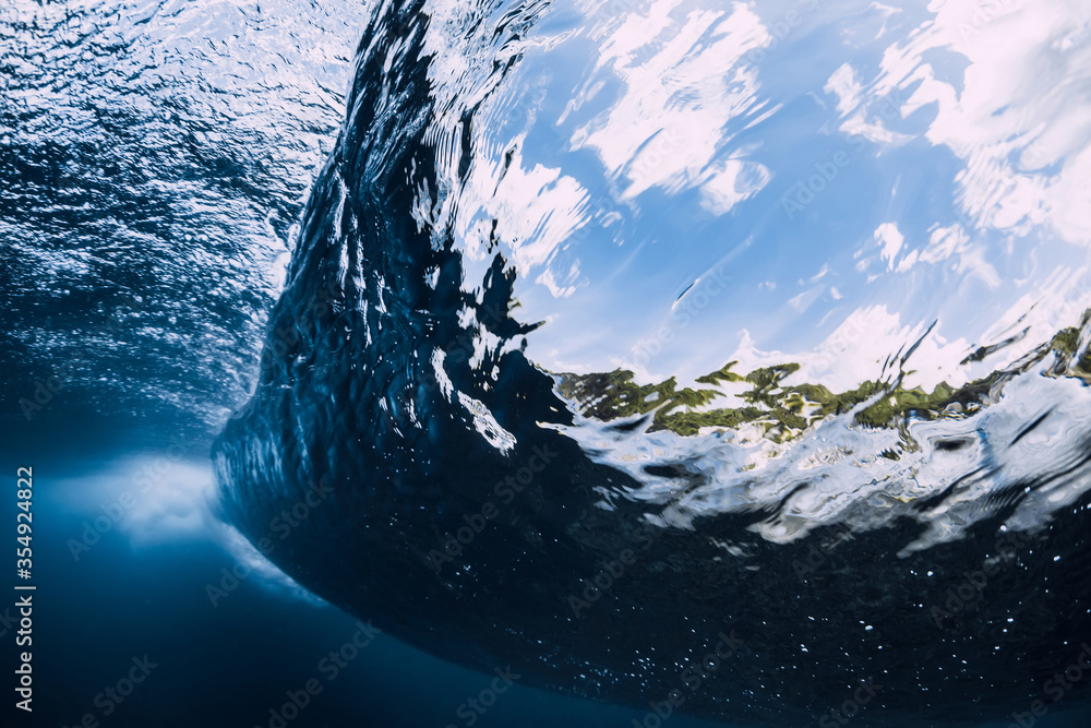 Ocean wave underwater. Underwater ocean textures Stock Photo | Adobe Stock