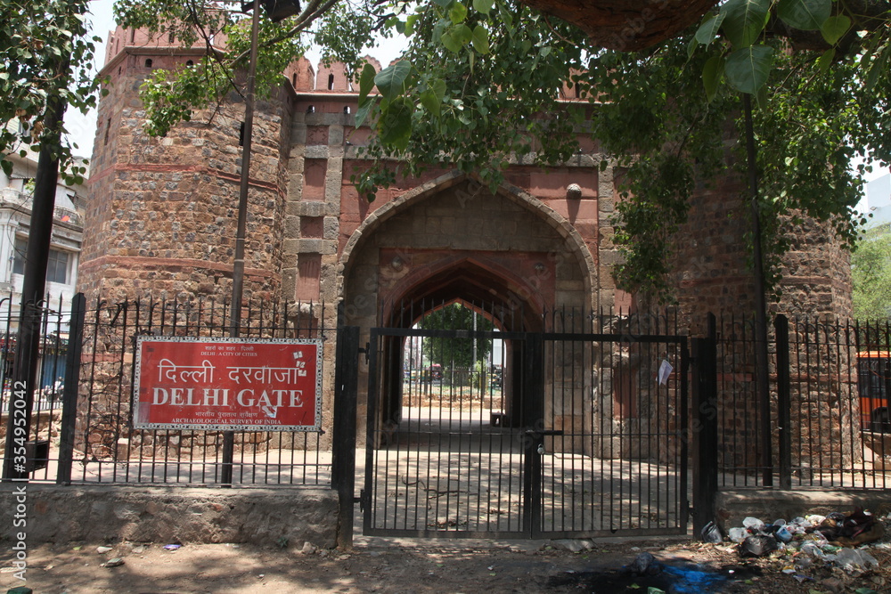 Historical Delhi Gate is the southern gate of many in the historic ...