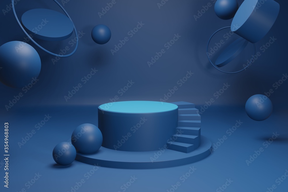 Mock up background/backdrop in minimal modern illustration design of ...