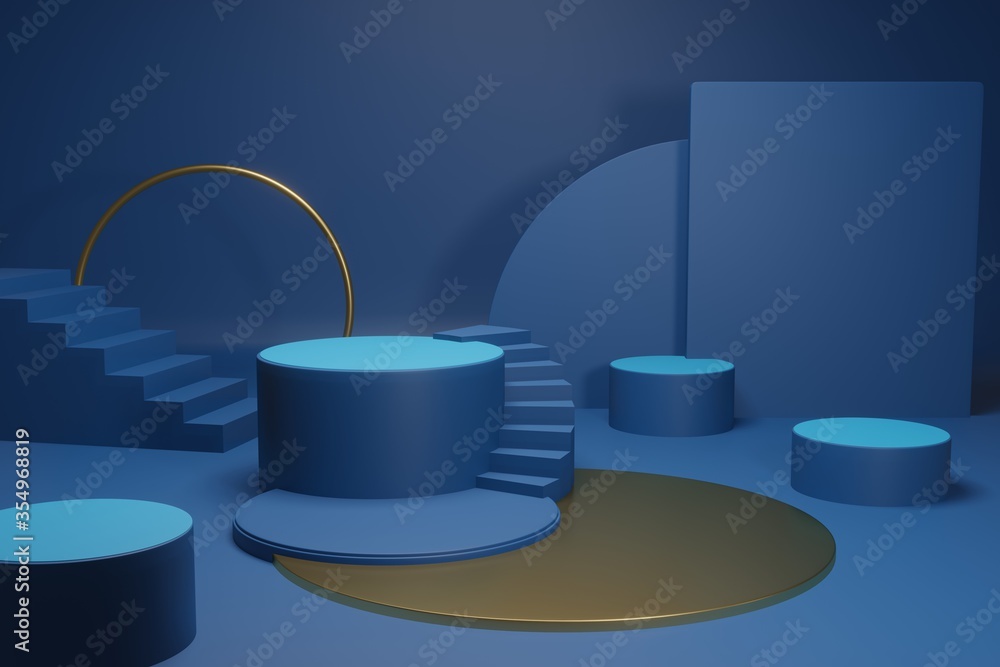 Mock up background/backdrop in minimal modern illustration design of ...