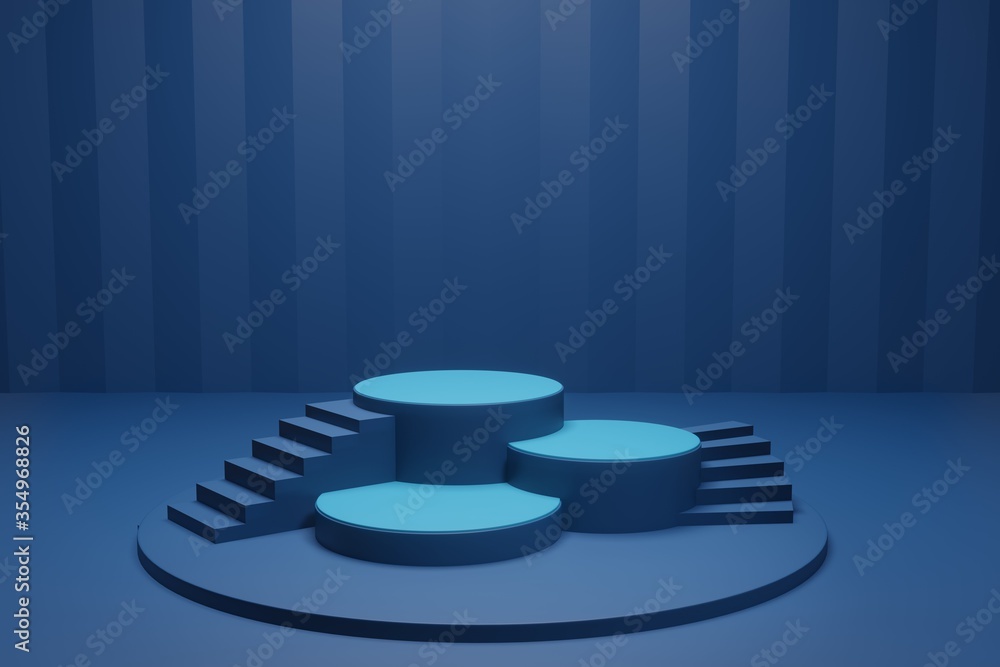 Mock up background/backdrop in minimal modern illustration design of ...