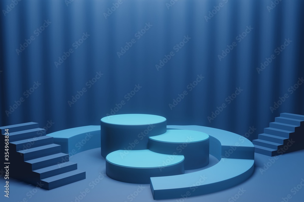 Mock up background/backdrop in minimal modern illustration design of ...