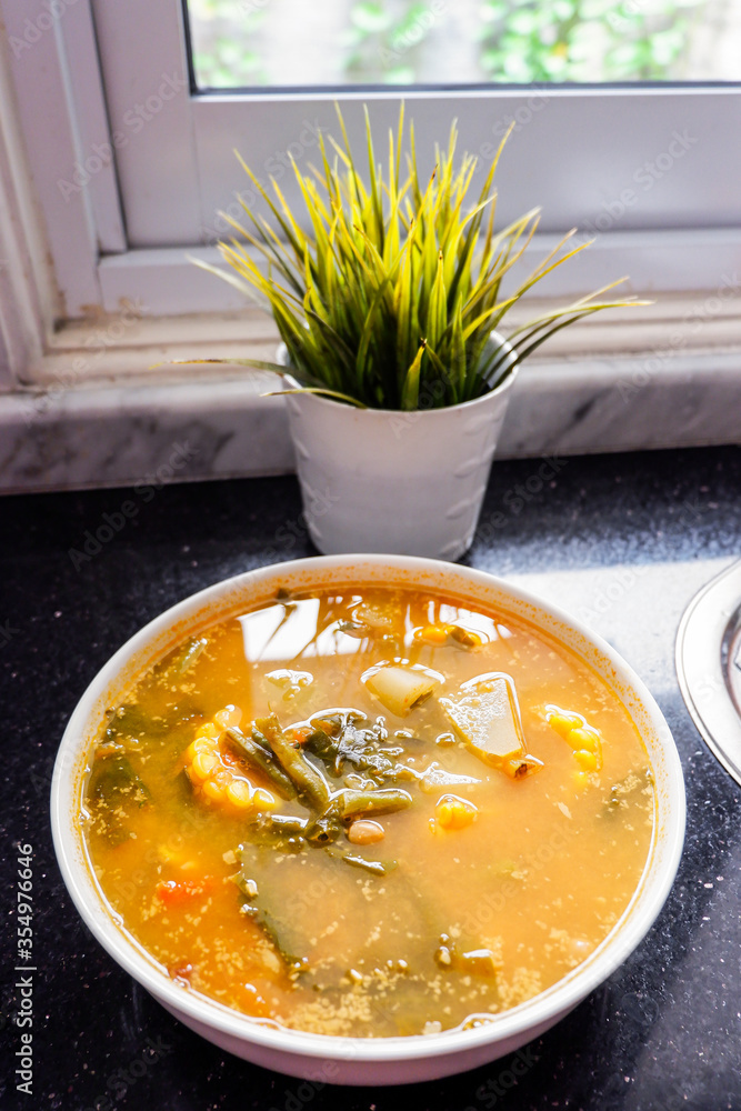 Sayur asem is a popular Indonesian vegetable in tamarind soup‎ with ...