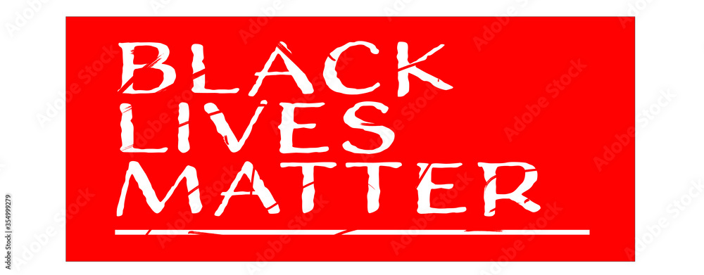Black lives matter vector on red grunge background concept of racism ...