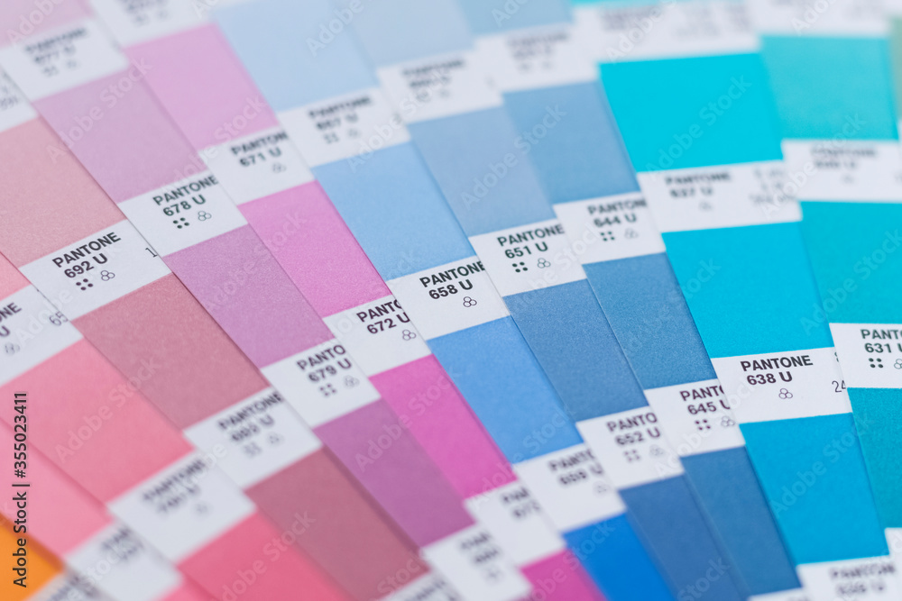 Foto de Pantone pastel color palette, used to choose the right shade in ...