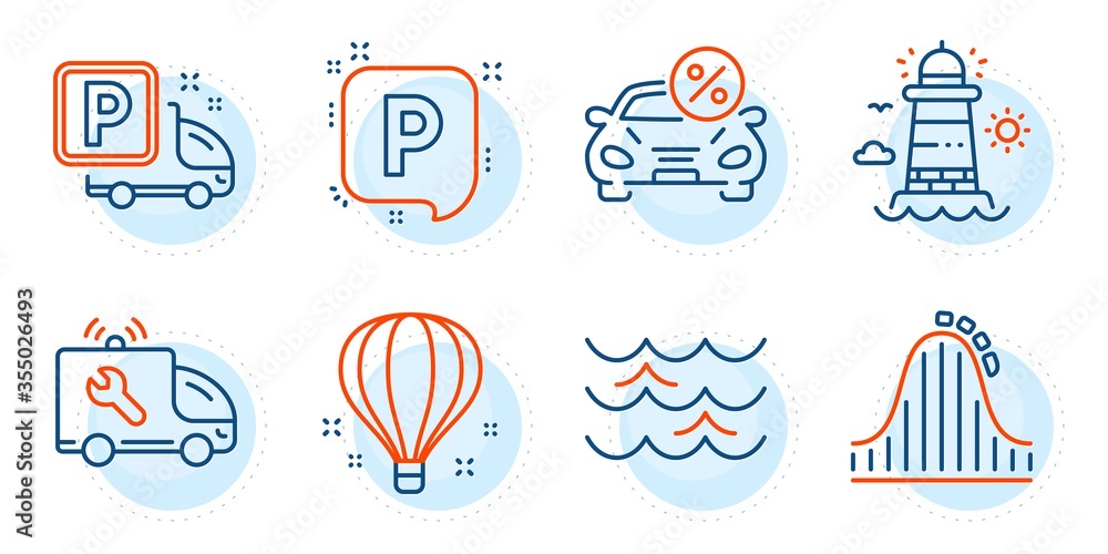 Car leasing, Truck parking and Roller coaster signs. Car service ...