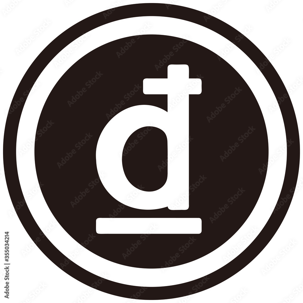 Poster The Vietnamese dong currency symbol – Wall Art | UkPosters