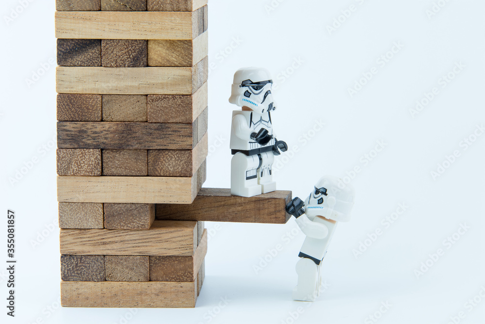 Nonthaburi, Thailand - February, 16, 2017 : Lego star wars stormtrooper ...