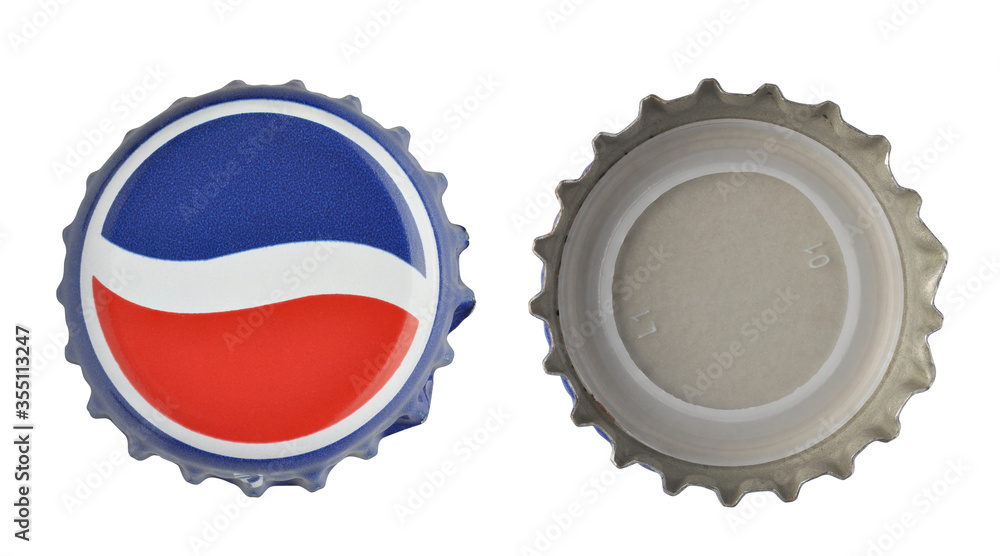 Pepsi Cola cap isolated on white background Stock Photo | Adobe Stock