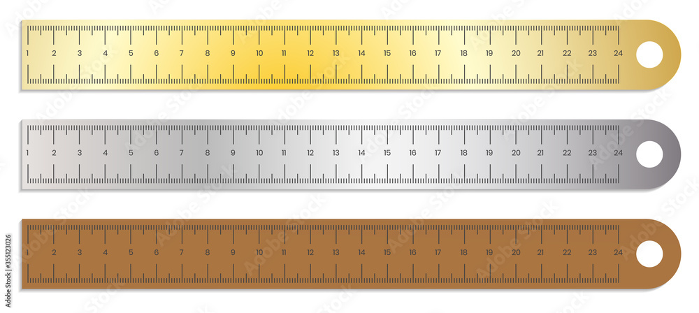Ruler with centimeter and millimeter scale for apps or website Stock ...