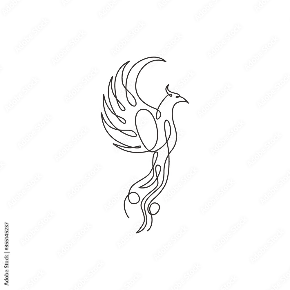 Simple Designs To Draw Phoenix