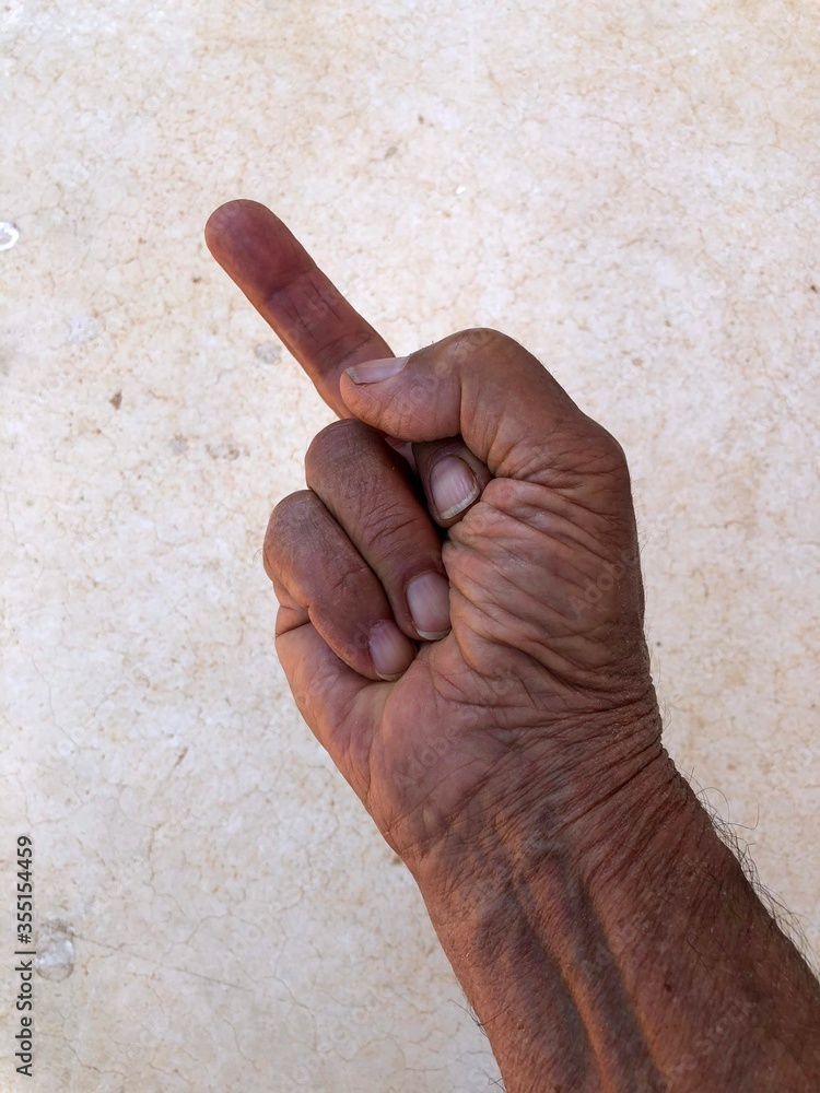 Typical italian hand gestures for communication Stock Photo | Adobe Stock