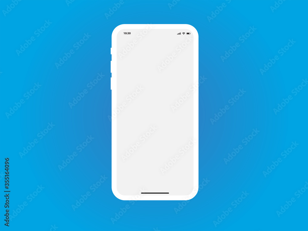 White Iphone Template