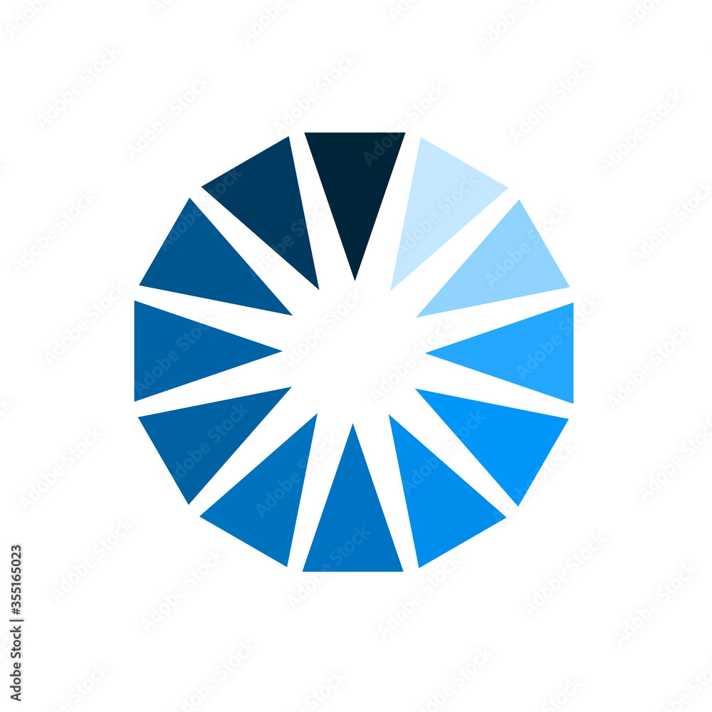 Circle loader. Wait load spinning circle preloader website template ...