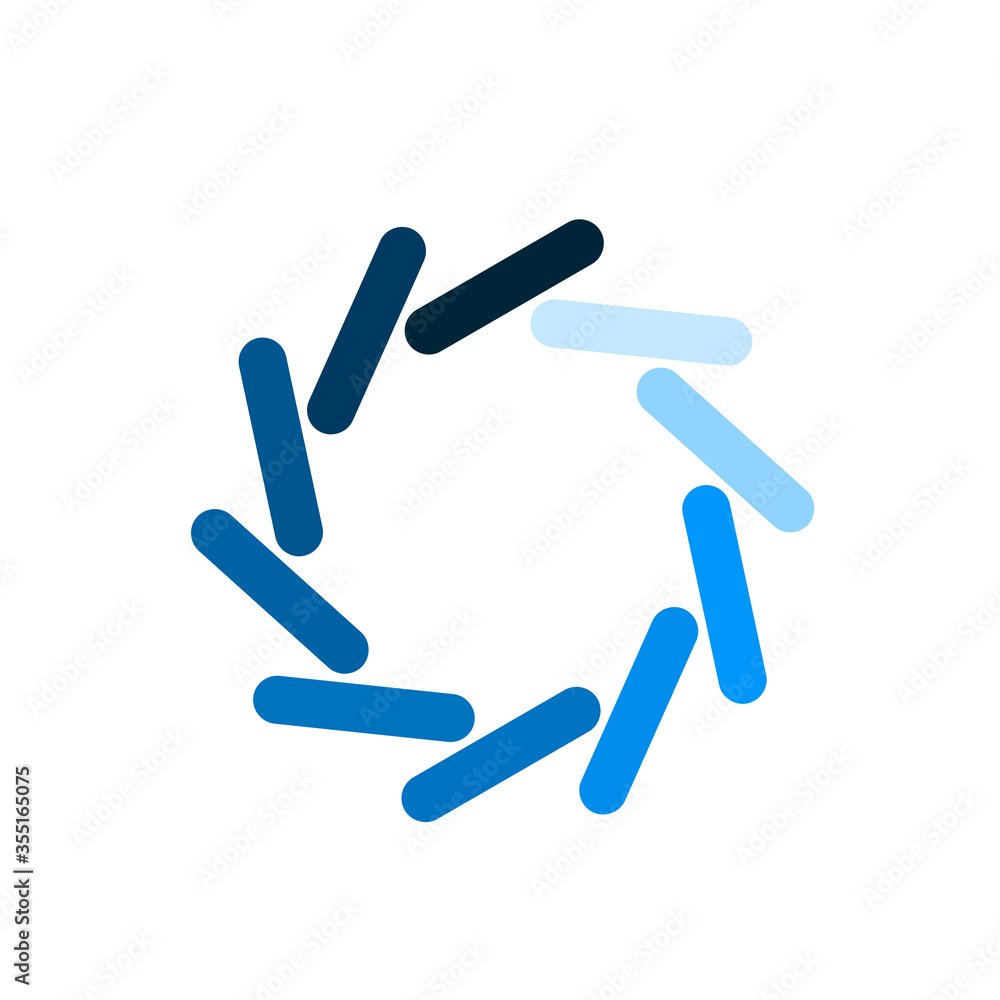 Circle loader. Wait load spinning circle preloader website template ...