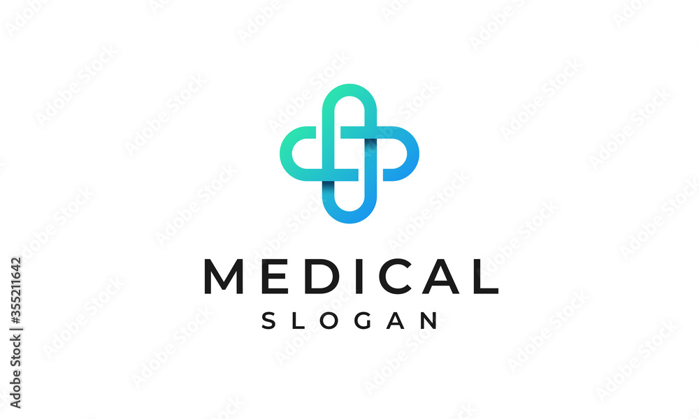 Medical Cross Logo, Health Logo Design Template, Healthcare Symbol ...