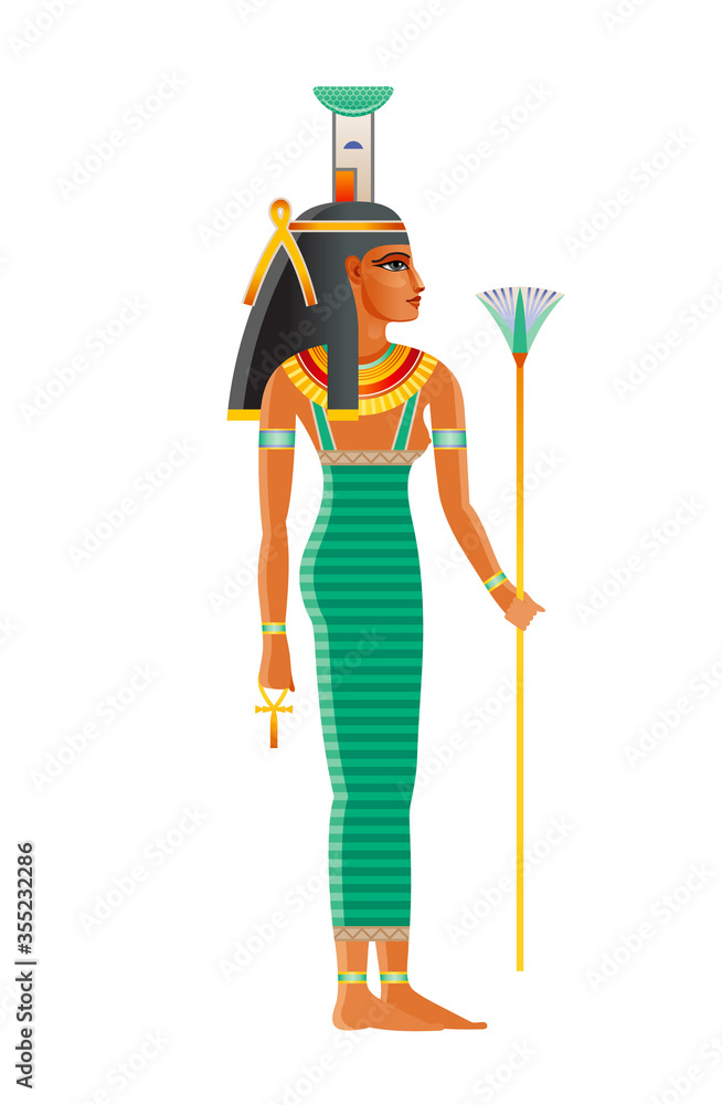 Nephthys ancient Egyptian goddess. Daughter of Nut, Geb. Isis sister ...